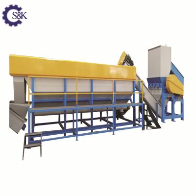 China PP PE Film woven bag plastic recycling plant waste recycling machine for sale