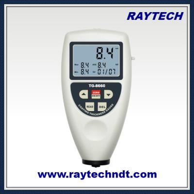 China Coating Thickness Gauge Meter with range 0~12mm, Digital Backlight Display TG-8650F for sale