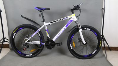 China 26 inch Shimano 21 speeds disc brake hi-ten steel special shape mountain bicicle MTB with fender for sale