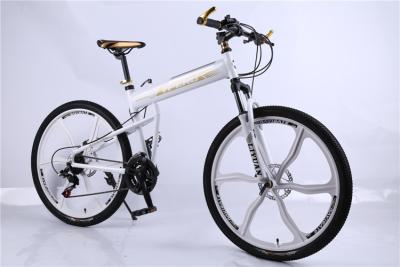 China High quality OEM 6 spoke mag one wheel Shimano 24 speed white aluminium alloy folding hummer mountain bicicle for sale