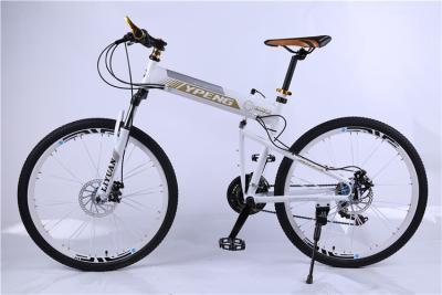 China Hot sale OEM 24 spoke wheel 24 speed 40mm rim white alloy hummer folding mountain bike for sale
