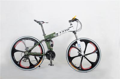 China Factory price OEM 6 spoke mag alloy wheel Shimano 21/24/27/30 speed aluminium alloy chinese folding MTB for sale