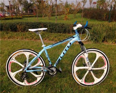 China Godd quality OEM special 6 spoke one wheel Shimano 21 speed light 6061 aluminium mountain bicycle for travel for sale