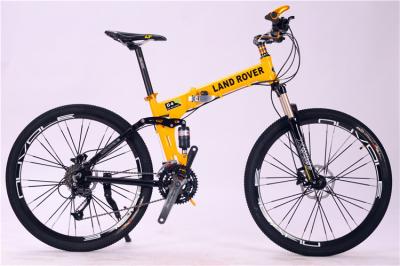 China High quality OEM logo Shimano hidraulic disc brake 30 speed aluminium alloy folding travel mountain bicycle for sale