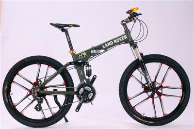 China Made in China Shimano hydraulic disc brake 27 speed aluminium alloy folding travel mountain bike for sale