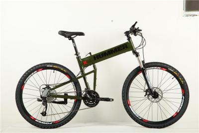 China Chinese manufacturer disc brake 21 speed 26 inch alloy hummer folded mountain bike for sale