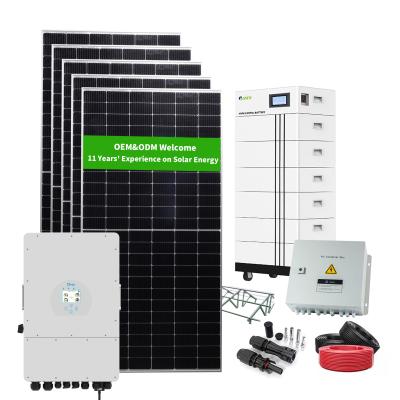 China 30KW Solar Hybrid System with Battery Storage, on Grid and Off Grid Solution for Industrial Commercial and Home Use for sale