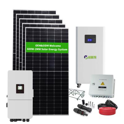 China 25kw Solar System With Lithium Battery Complete Solar Panel System for Commercial and Industrial Use for sale