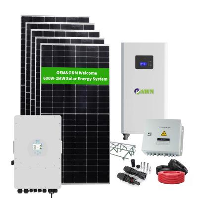 China 15KWH High Efficiency Solar Charging System Home Solar Panel 15 Kw Solar System Set for a House With 15KWh Batteries for sale
