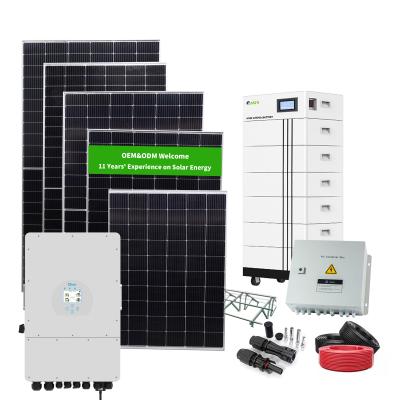 China 20KW 30KW Automatic Solar Energy Cleaning System Complete Set Hybrid PV System for Home and Commercial Use for sale