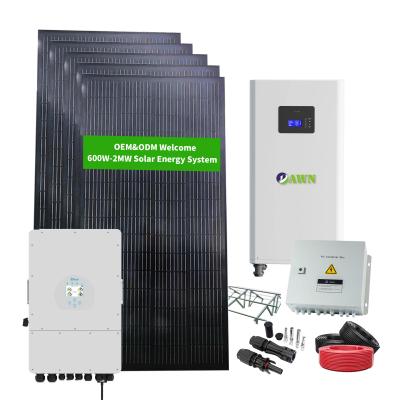 China Dual Axis Solar Tracking System China Factory Complete 20KW Off Grid Hybrid Solar System With Mounting Kits for sale