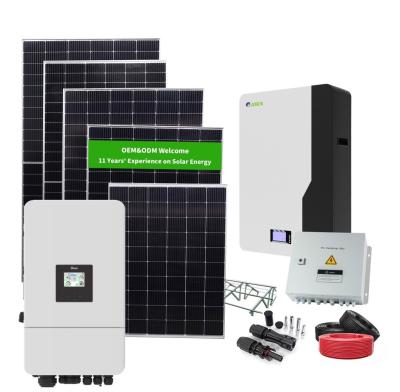 China Most Popular Complete Set 6KW 5KW 6000W Solar System With Battery Storage Commercial Energy Storage System for sale