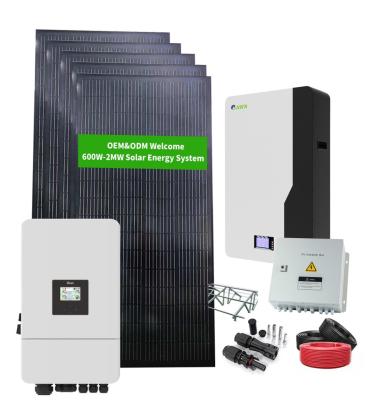 China China Manufacturer 5KW Solar Panel Battery Storage Systems Solar Power Generation System Sun Tracking  for Panels for sale