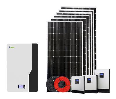 China 1kw 2 kw 3kw 4 kw 5kw Solar Panels China Solar System OFF Grid Hybrid Full Set Inverter Complete Kit Solar Energy System for sale