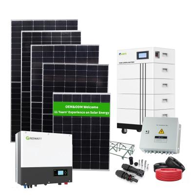 China Excellent Quality 5KW 6KW 8KW 10KW 12KW 15KW Solar System One Plate Price Home Fitting Solar System Buy for Home for sale