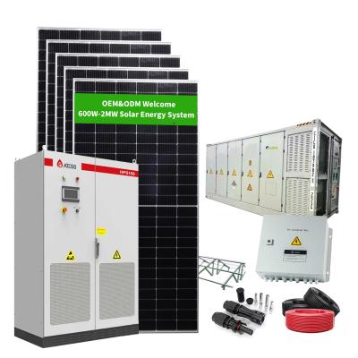 China Farm Use 1 MW Off Grid Solar System Complete Kit Agricultural Power Supply 1MW Container ESS BESS Storage System for sale