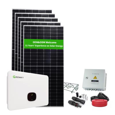 China Fast Shipping Commercial 1MW Solar Power Plant System With Grid Tie Strings Inverters Solar Panel on Grid System for sale