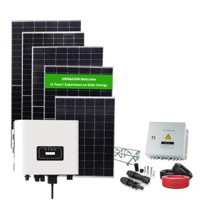 China Discount Offer Full Set 30KW on Grid Solar Power System With Solar Panel Inverter Energy Package Grid Tie System for sale