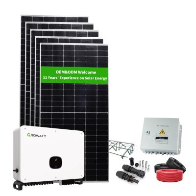 China Photovoltaic 5MW Solar Power Plant High Voltage on Grid Solar System Industrial Solar Grid Tied MPPT Inverter for sale