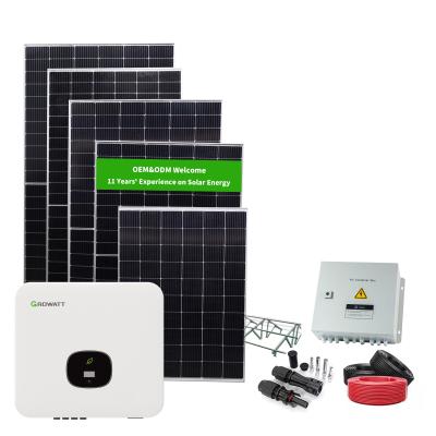 China 12KW 20KW 40KW 60KW 80KV 100KW PV Wind Turbine on Grid Tied Inverter Solar Energy System for Rooftop Commercial for sale