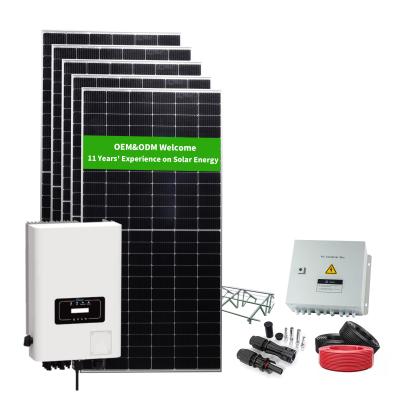 China New Design Products Home Use 5KVA 10KW on Grid Solar Grid Tie Wind Turbine Inverter 24 Volts 5KW Solar System for sale