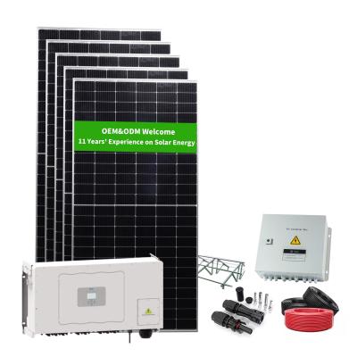 China On Grid Solar Power System 10KW Energy Kit Photovoltaic Products Complete Package 10KW Solar Panel System for sale