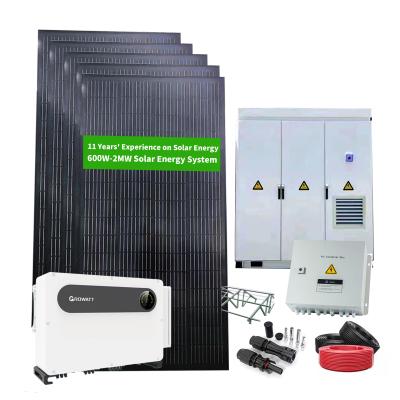China Complete 1MW Hybrid Solar Power Plant Full Set All in One Solution for Both on Grid and Off Grid Applications for sale