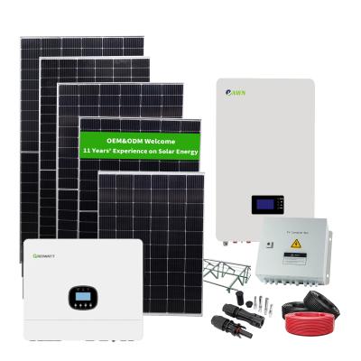 China Ready to Ship China Factory Cheap Price Photovoltaic Panel PV Power Solar System 3KW Solar Power System for Home for sale