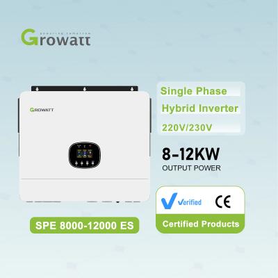 China 48v Growatt Single Phase Inverter Spe 6000 10000 Es on Off Grid Hybrid 8Kw 10Kw 12Kw Inverter for sale