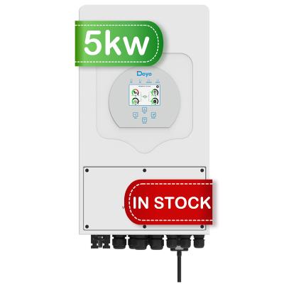 China Wholesale Price 5KW Solar Inverter Deye Europe Warehouse Deye Split Phase Hybrid Inverter Us Deye Inverter Airconditioner for sale