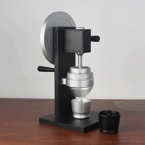Quality Customized Size 83mm Conical Burr Coffee Grinder Hand Crank Aluminum Alloy Body for sale