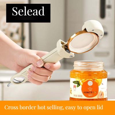 China Effortless Adjustable Cap Effortless Handle Design Multifunctional Metal Bottle Opener for sale