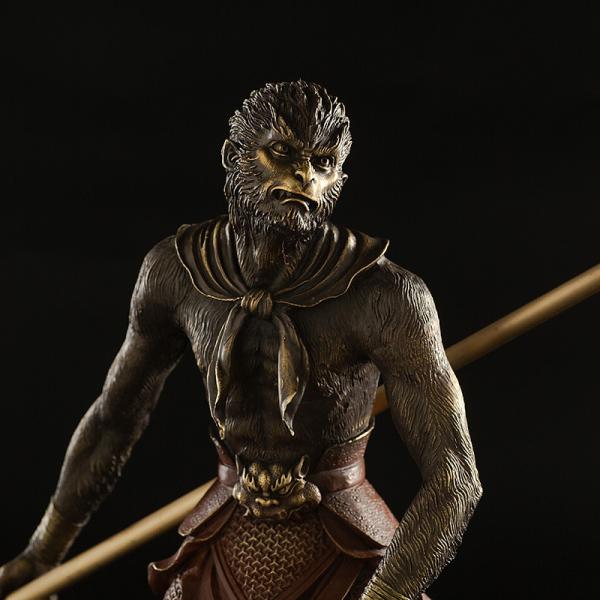 Quality Metal Black Wukong Statue A Custom 3D Desktop Ornament for Home Decorations and for sale