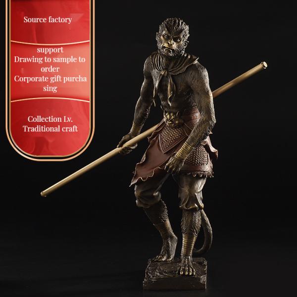 Quality Deluxe 3D Wukong Statue Anniversary Gift from Black Myth Custom Alloy Copper for sale