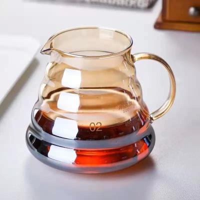 China High Borosilicate Glass Carafe with Lid and Ceramic Paper Filters Large Coffee Maker for sale