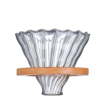 China Portable Reusable Smart Glass Filter Pour over Coffee Tea Dripper for Travel and Camp for sale