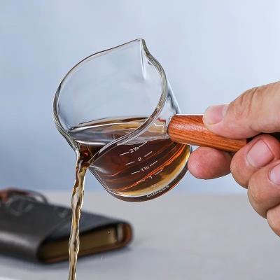 China 100 ml durchsichtige Borosilikat-Glas-Messbecher mit Deckel minimalistischer Designart zu verkaufen