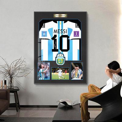 China Rectangle Wall Art 3D Ronaldo Football Jersey Photo Frame for Living Room and Bedside for sale