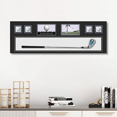 China Modern Simple Crystal Glass Golf Painting Building Blocks Design for Gallery Wall Sets for sale