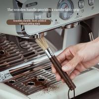China Solid Wood Handle Cleaning Brush for Home Kitchen Coffee Machine Grinder for sale