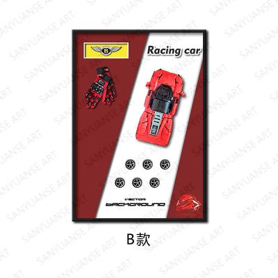 China Customized Color Electric Design for Modern 3D Block Car Wall Painting in Living Room for sale