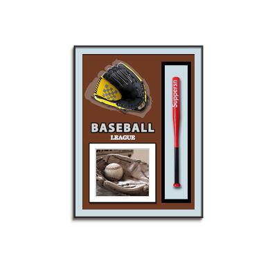 Elektrische Hangende Baseball Muurkunst Postmoderne stijl voor Home Office Hotel Decoratie