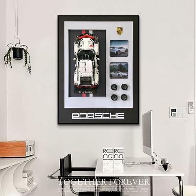 China Beautiful House Models Custom Size Sports Car Wall Display Frame in Post-modern Style for sale