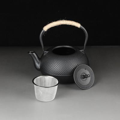 Cina Giapponese Cast Iron Tea Coffee Kettle Pot Set Perfetto per Casa Viaggi Accessoiri neri in vendita