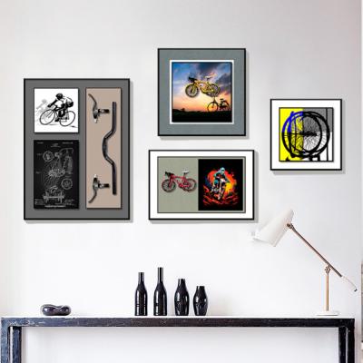 Cina Moderno Soggiorno Divano Sfondo Pittura murale con combinazione di biciclette Multi-Link in vendita