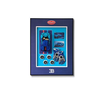 China Single-Piece Package Building Block Sports Car Wall Display Frame Customizable Styles for sale
