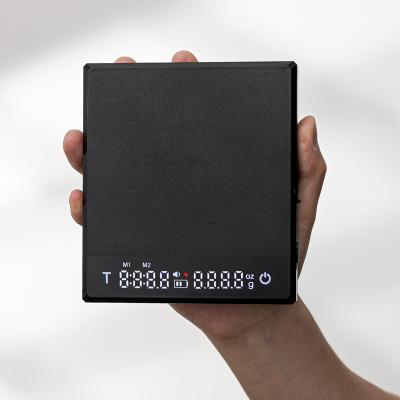 China Tipo-C Charge Kitchen Electronic Digital Coffee Scale com material de aço inoxidável ABS à venda