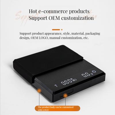 China Pocket Scale Battery-Powered Body and Coffee Weight Measuring Device Black Color 2024 for sale
