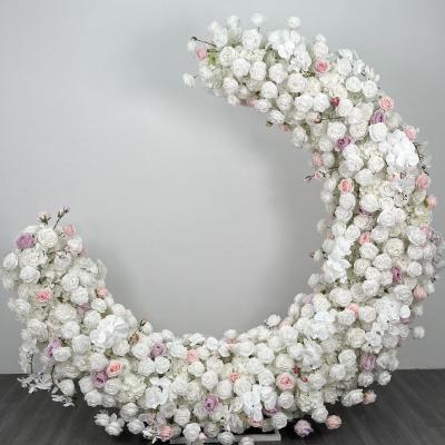 Cina Giornata della mamma Arco di fiori a forma di cuore Stand per ristorante Bar Hotel Decorazione di matrimonio in vendita