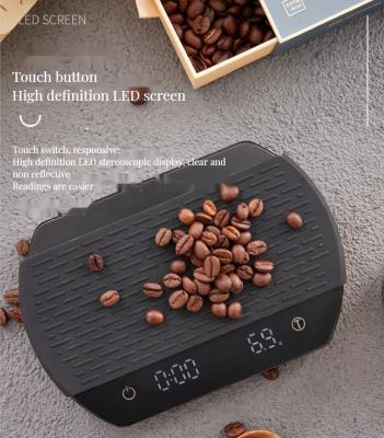 Cina Stile di design minimalista 3kg/0.1g Compatta Scala elettronica per il caffè a goccia con timer nero in vendita